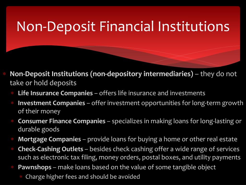 PPT - Banks & Other Financial Institutions PowerPoint Presentation - ID ...