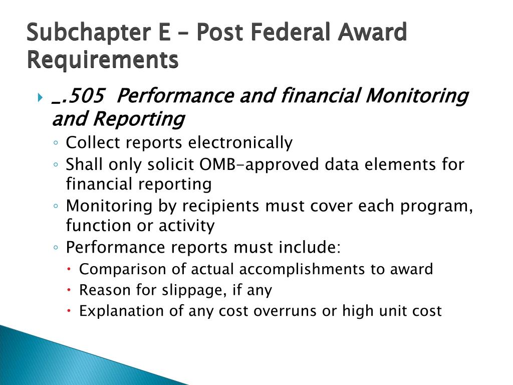 PPT - Proposed OMB Uniform Guidance: Cost Principles, Audit, and ...