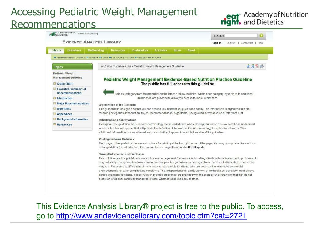 PPT - The goal of the Alliance is to eliminate childhood obesity and to ...