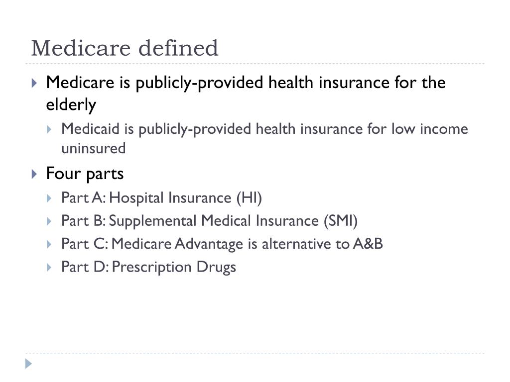 PPT - Health Insurance II: Medicare, Medicaid, and Health Care Reform ...