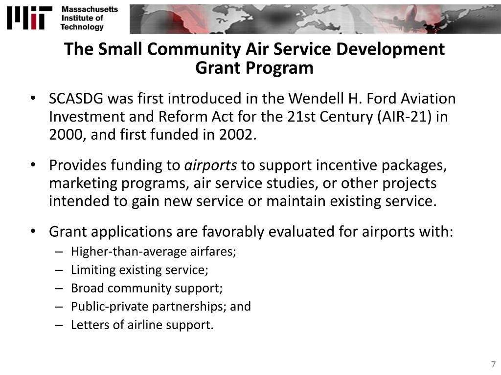 PPT - Public Funding of Airport Incentives: The Efficacy of Small ...