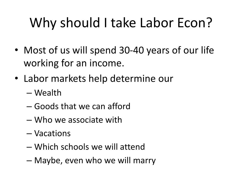 PPT - Labor Economics Classic and New PowerPoint Presentation, free ...