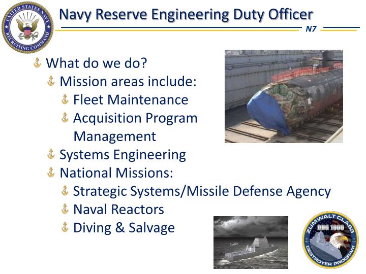 PPT - Navy Reserve Engineering Duty Officer Program PowerPoint ...