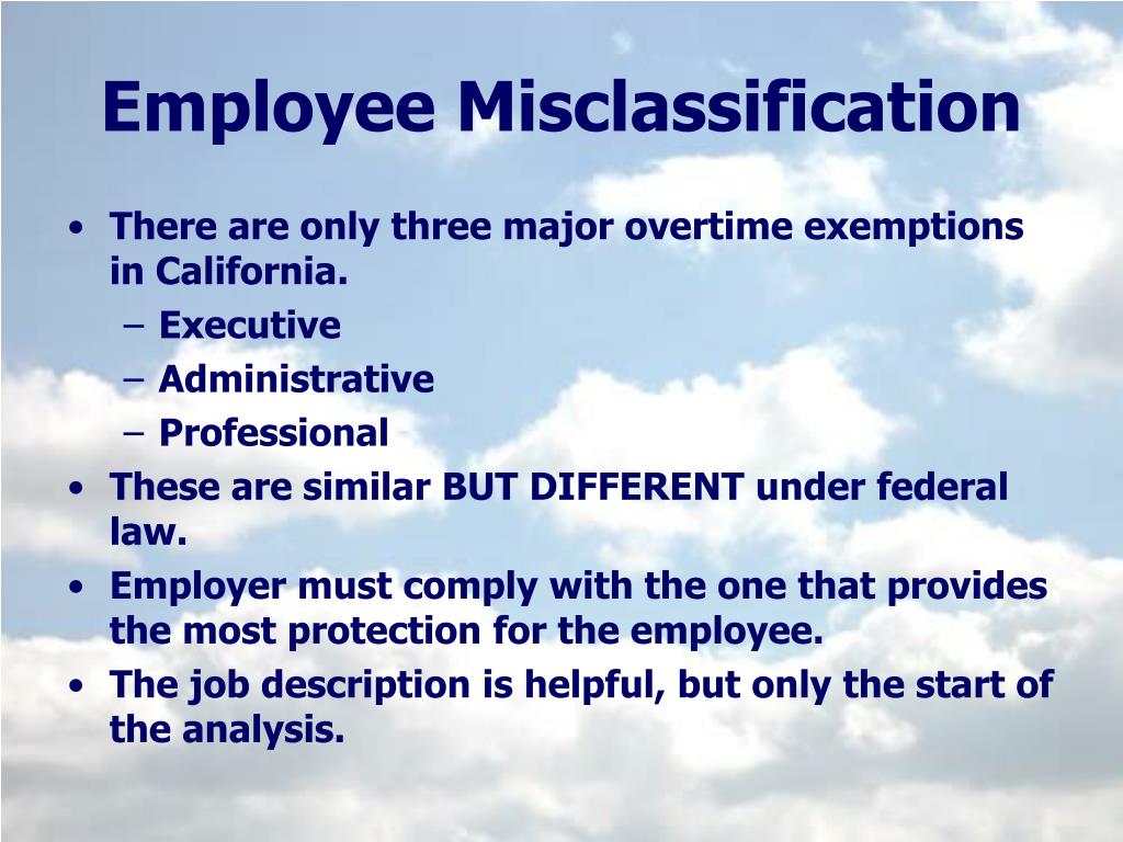 PPT - WAGE & HOUR CLAIMS, CONCERNS & CLASS ACTIONS IN CALIFORNIA ...