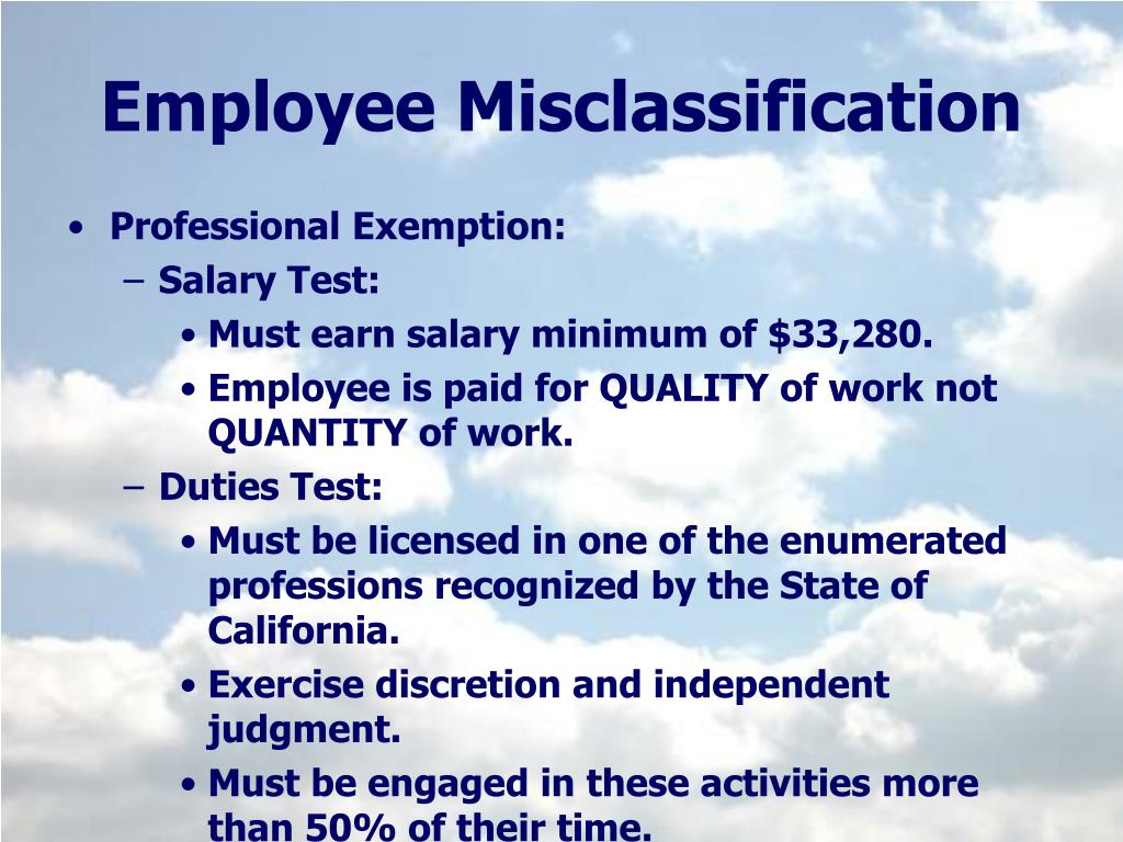 PPT - WAGE & HOUR CLAIMS, CONCERNS & CLASS ACTIONS IN CALIFORNIA ...