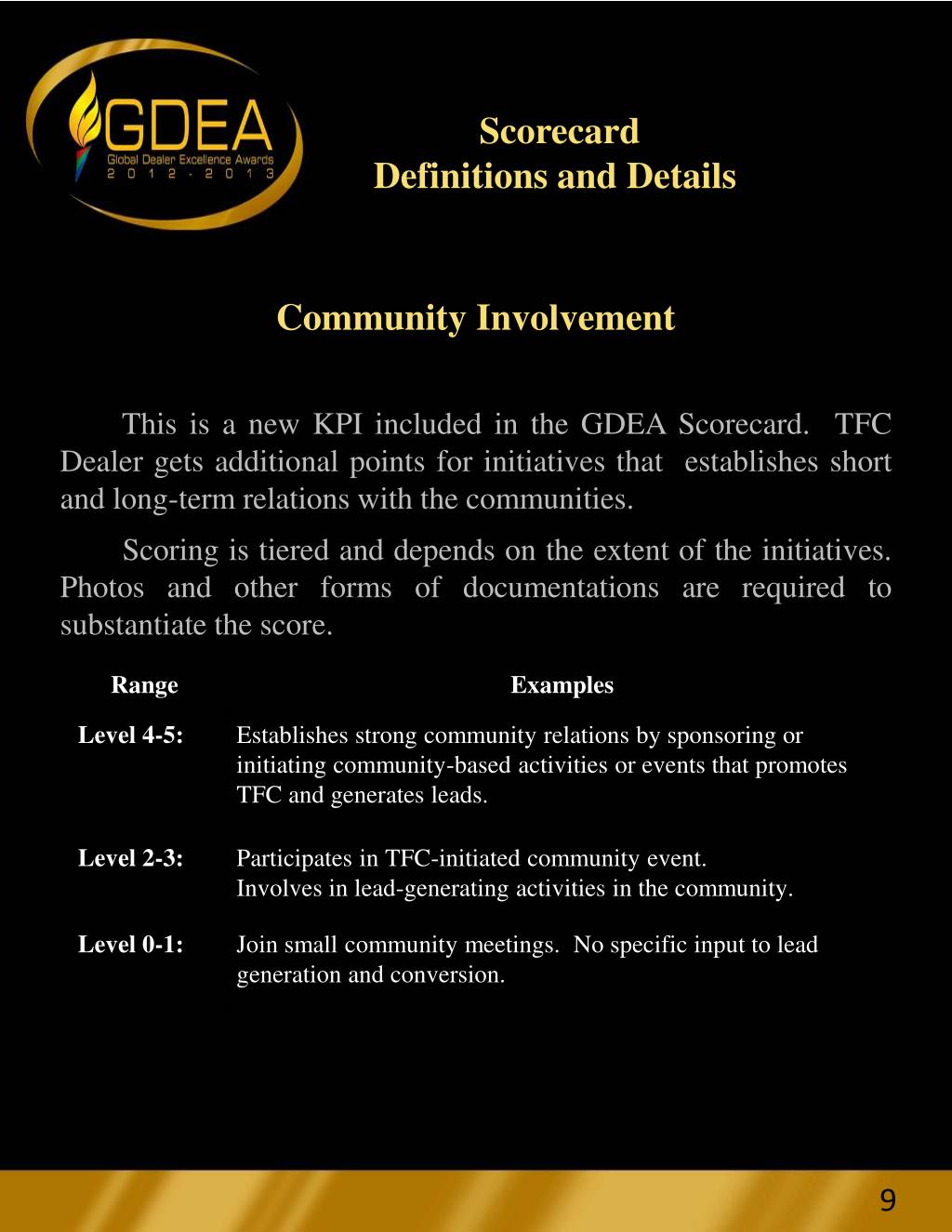 PPT - GLOBAL DEALER EXCELLENCE AWARDS 2012-2013 PowerPoint Presentation ...