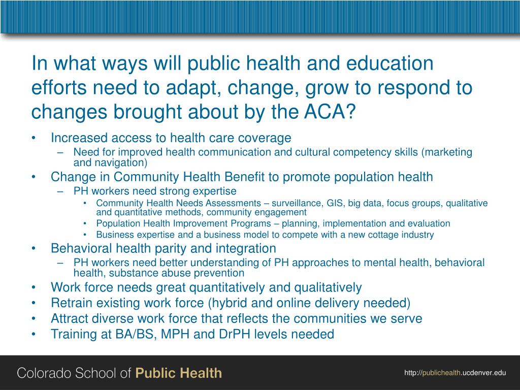 PPT - The ACA and Public Health Education: Hispanic Health Promotion ...