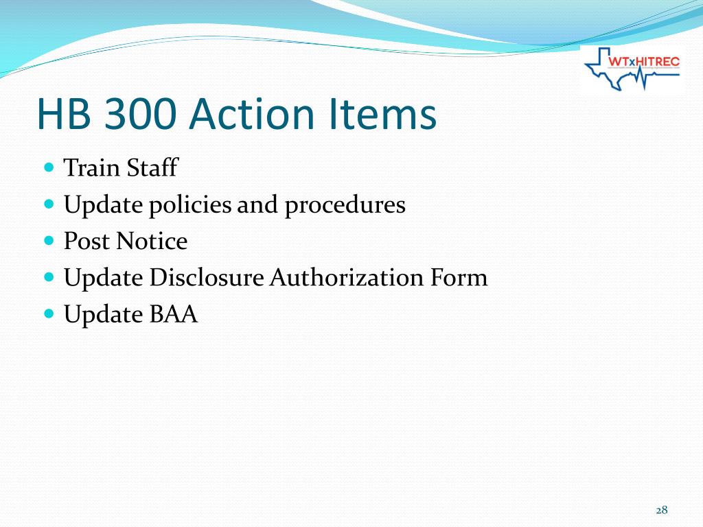 PPT - House Bill 300 The Texas Medical Records Privacy Act The Impact ...