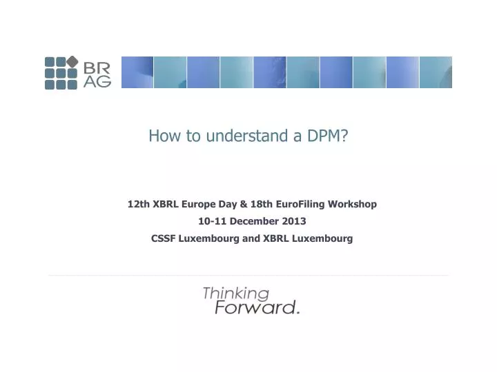 PPT - How to understand a DPM? PowerPoint Presentation, free download ...