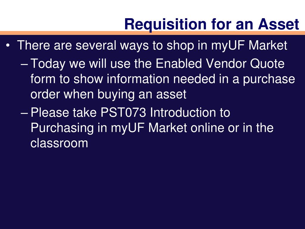 PPT - PST120: Asset Management Purchasing and Acquisition of Assets ...