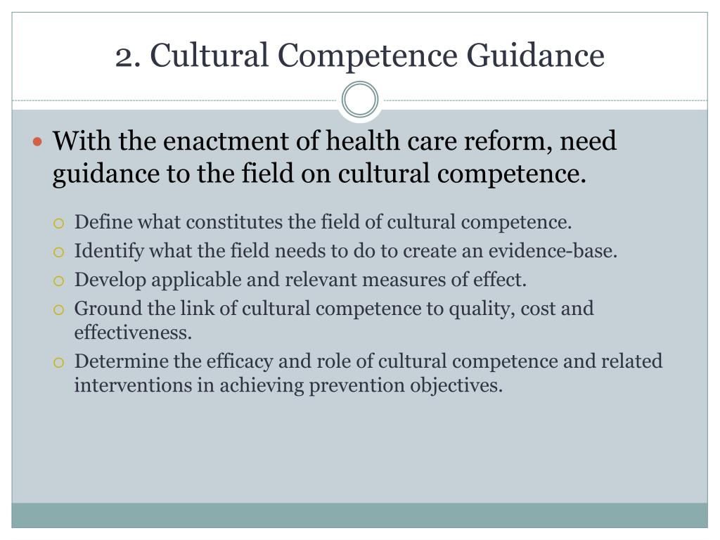 PPT - Cultural Competence in Health Care and its Contribution to ...