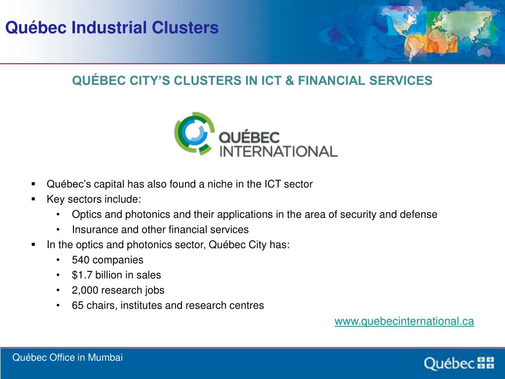 PPT - Industrial Clusters: Key Drivers of Québec’s Economic Development ...