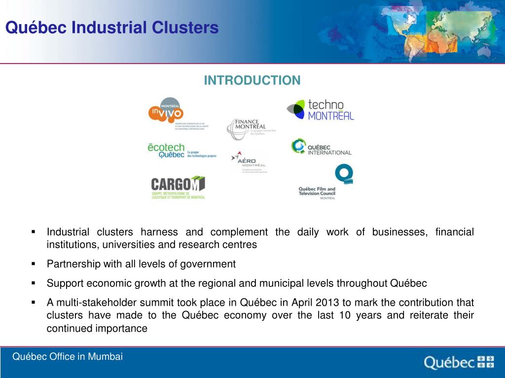 PPT - Industrial Clusters: Key Drivers of Québec’s Economic Development ...