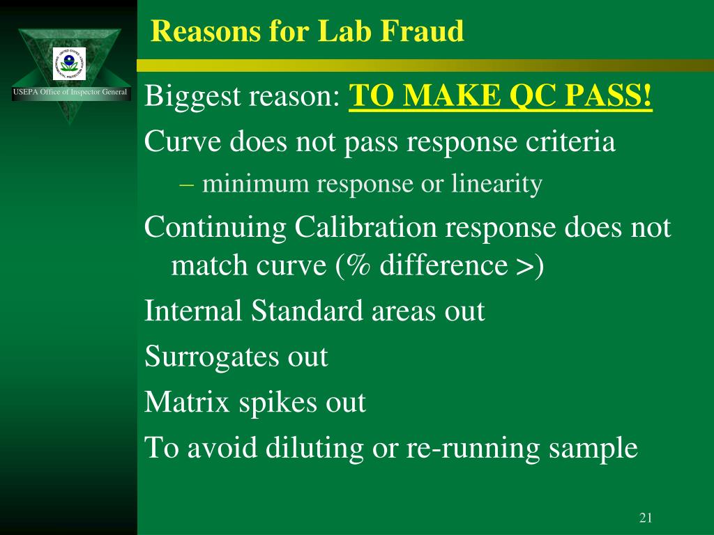 PPT - Laboratory Fraud – We are still here… Bruce A. Woods, Ph.D ...