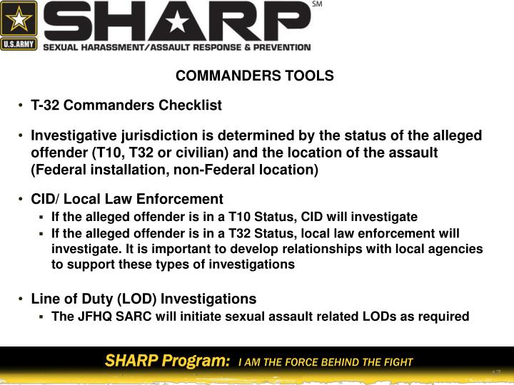 PPT - SHARP Stand-down Refresher Training Commanders and JFHQ SARCs VA ...
