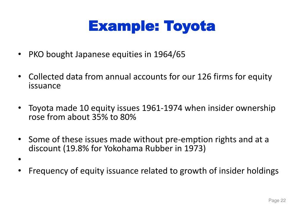 PPT - The Ownership of Japanese Corporations in the 20 th Century ...