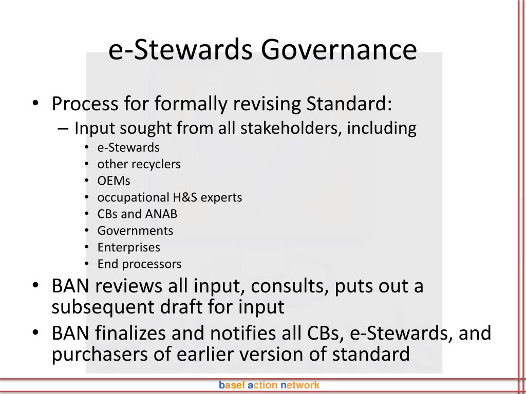 PPT - E-Stewards Face to Face Meeting, Dallas, March 2010 PowerPoint ...
