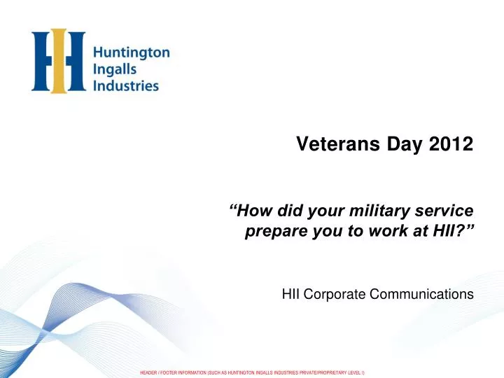 PPT - Veterans Day 2012 PowerPoint Presentation, free download - ID:1677460