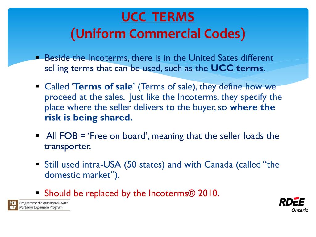 PPT - Ontario International Transport and logistics Section 8 ...