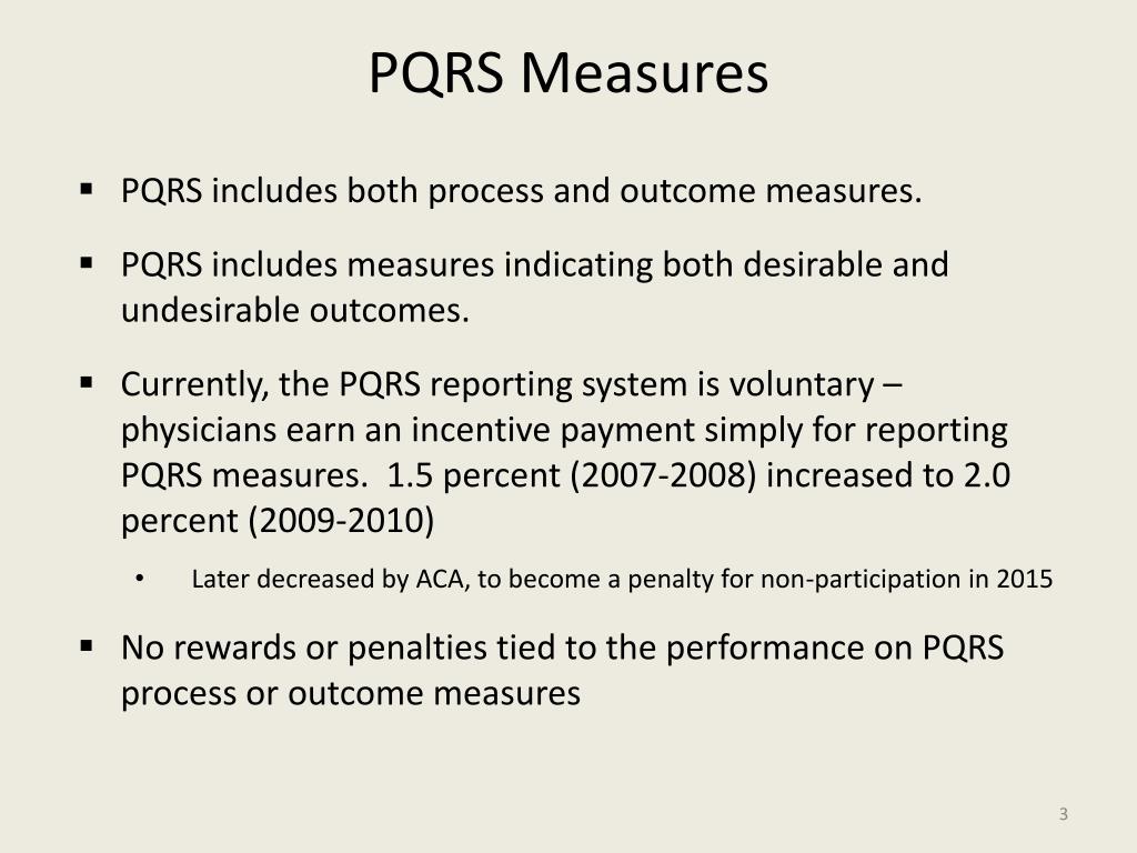 PPT - The Effect of Medicare’s Physician Quality Reporting System (PQRS ...