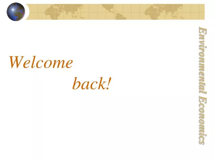 PPT - Welcome back! PowerPoint Presentation, free download - ID:1677765