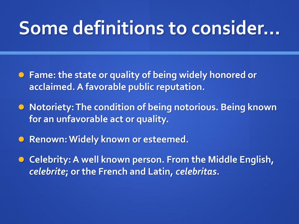 PPT - Fifteen Minutes: The Cultural Significance of Fame PowerPoint ...