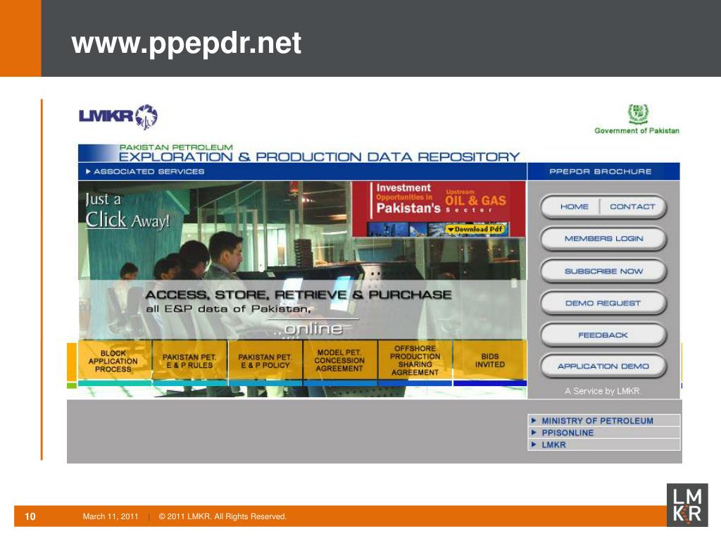 PPT - Pakistan Petroleum Exploration and Production Data Repository www ...