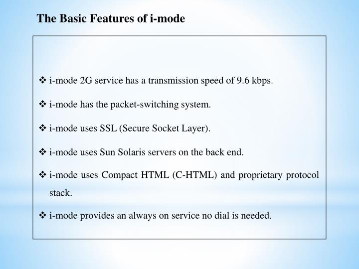 PPT - A SEMINAR PRESENTATION ON “ I-mode TECHNOLOGY ” PowerPoint ...