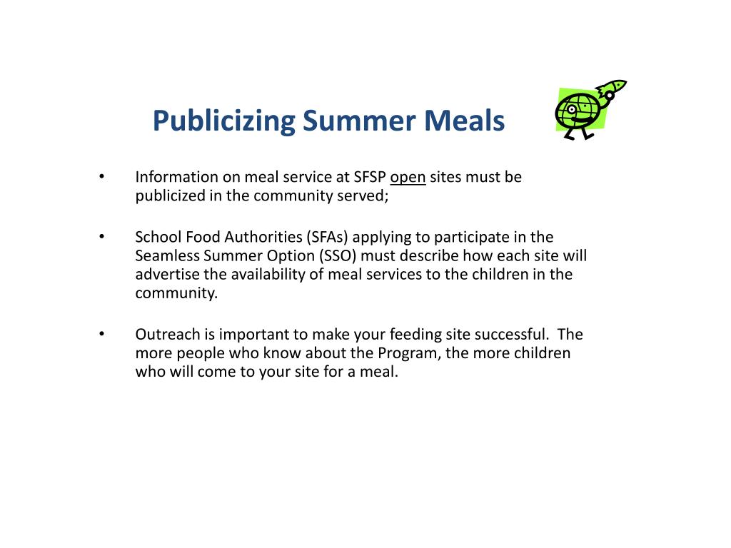 PPT - USDA Food and Nutrition Service (FNS) Summer Food Service Program ...