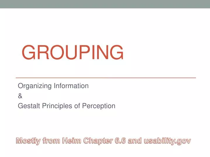 PPT - Grouping PowerPoint Presentation, free download - ID:1678260