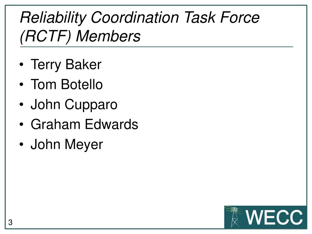 PPT - Presented by Members: Tom Botello - Southern California Edison ...