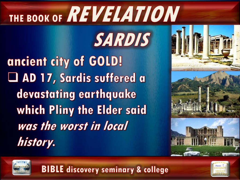 PPT - CHAPTER 3:1-6 “And to the angel of the church in Sardis write ...