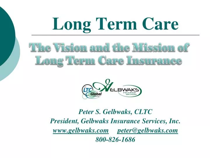 PPT - Long Term Care PowerPoint Presentation, free download - ID:1678575
