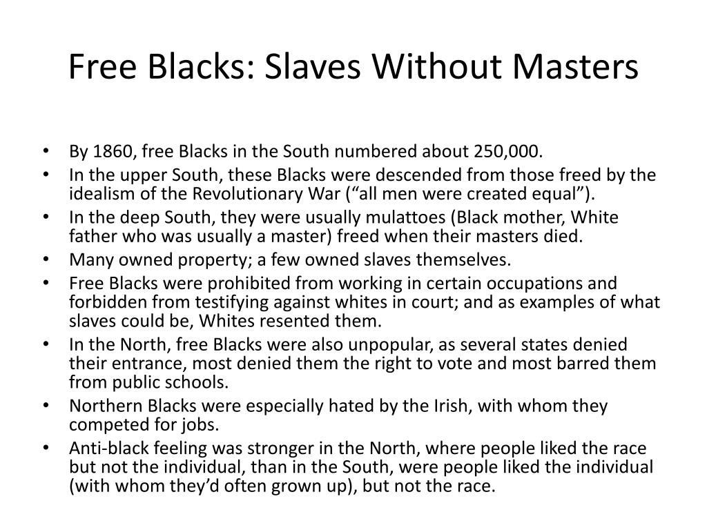 PPT - The South and the Slavery Controversy, 1793-1860 PowerPoint ...