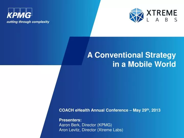 PPT - A Conventional Strategy in a Mobile World PowerPoint Presentation ...