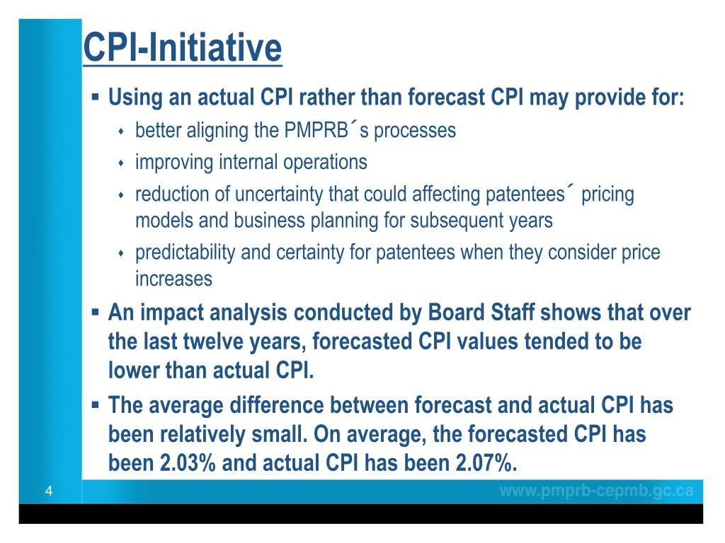 PPT - Patented Medicine Prices Review Board CPI Initiative PowerPoint ...