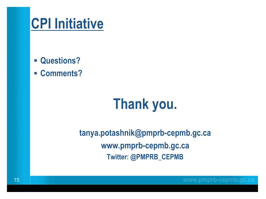 PPT - Patented Medicine Prices Review Board CPI Initiative PowerPoint ...