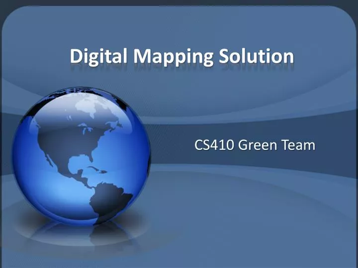 PPT - Digital Mapping Solution PowerPoint Presentation, free download - ID:1679312