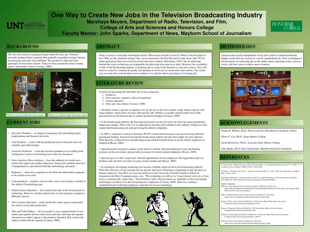 PPT - One Way to Create New Jobs in the Television Broadcasting ...