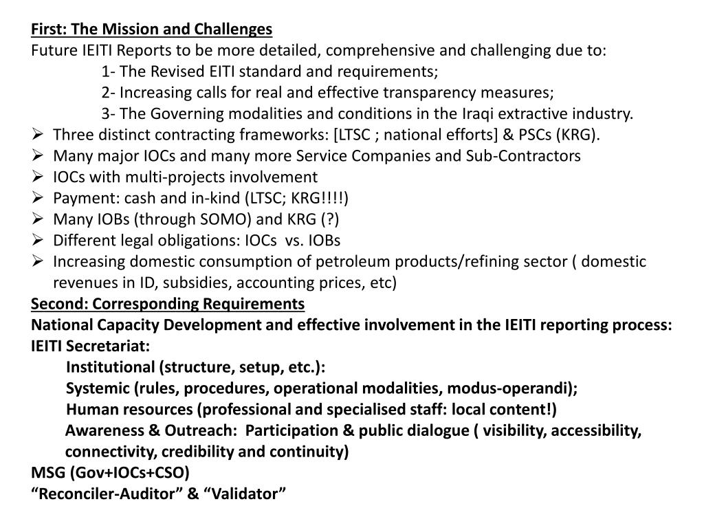 PPT - Presentation delivered before EITI Compliance & 2 nd IEITI Report ...