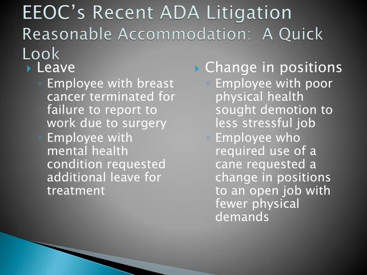 Ada accommodations examples - visionsryte