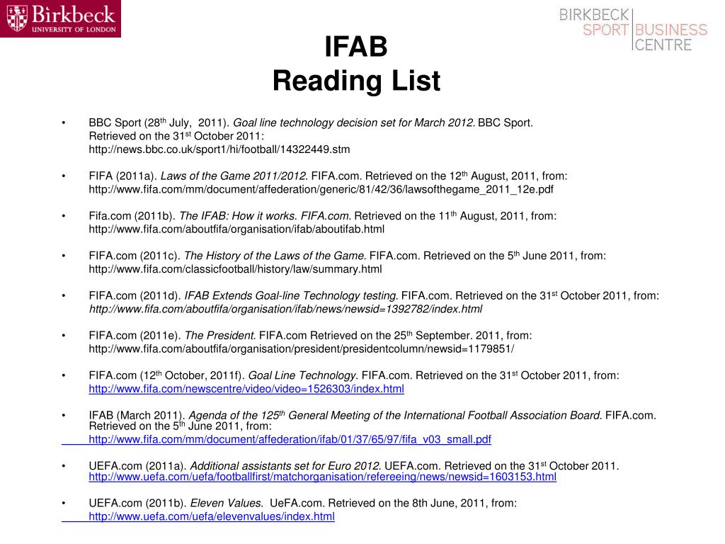 PPT - The International Football Association Board (IFAB) PowerPoint ...