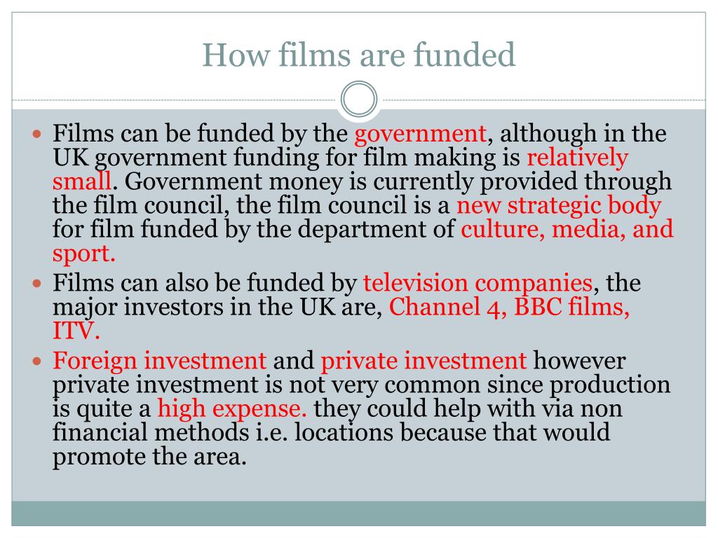PPT - Production Roles in the film industry PowerPoint Presentation ...