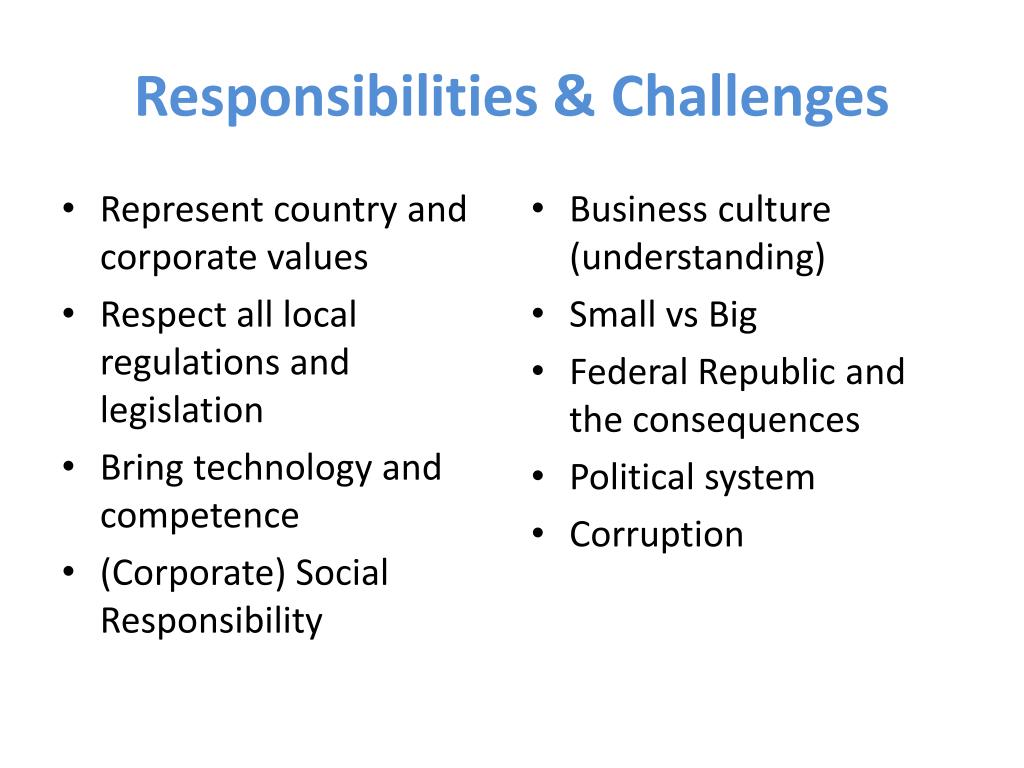 PPT - Future Challenges and Responsibilities for the Norwegian Business ...