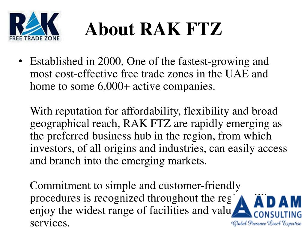 PPT - RAK Free Trade Zone Company Formation PowerPoint Presentation ...