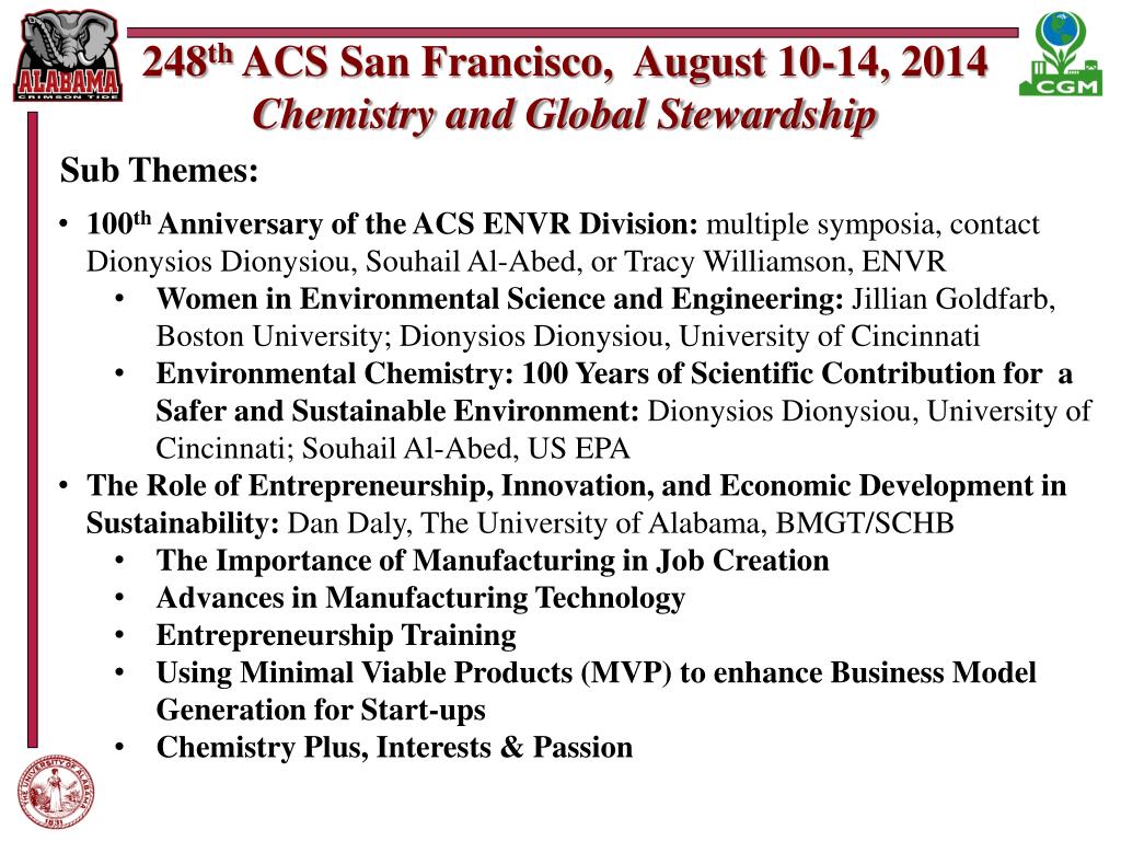 PPT - 248 th ACS National Meeting San Francisco, August 10-14, 2014 ...