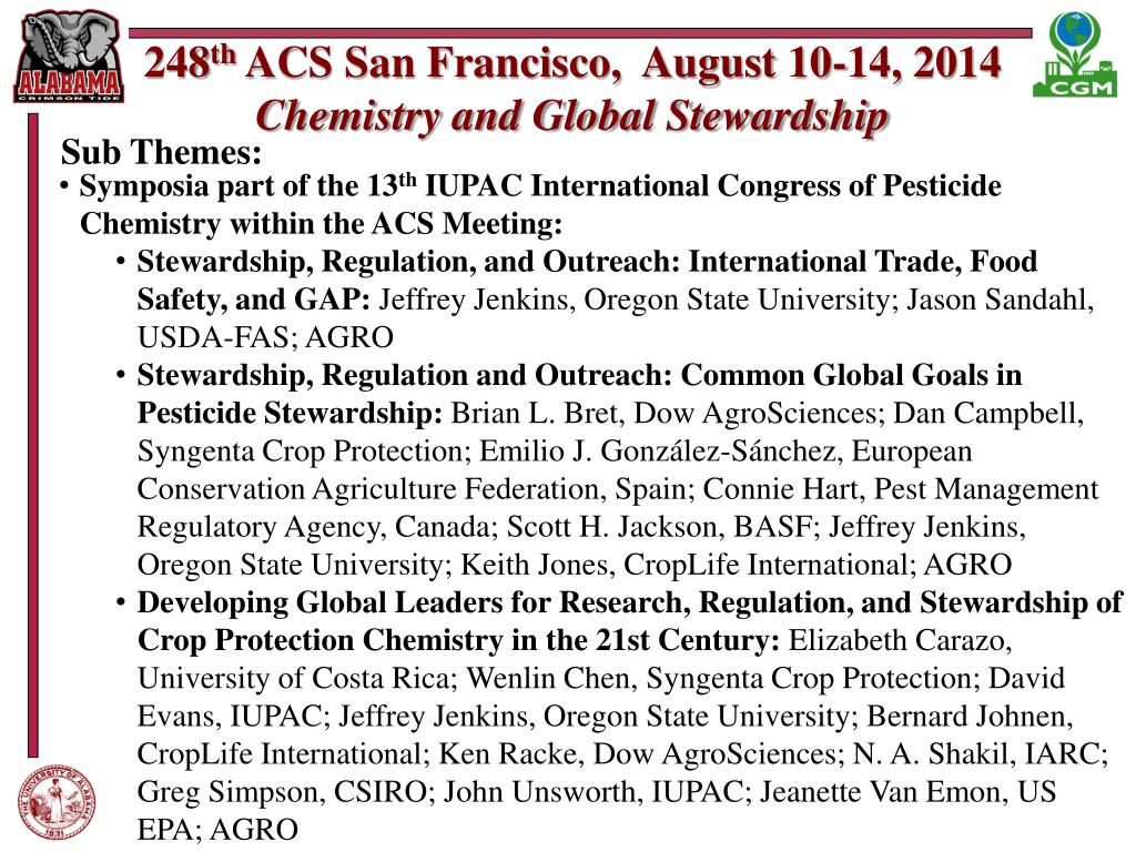 PPT - 248 th ACS National Meeting San Francisco, August 10-14, 2014 ...