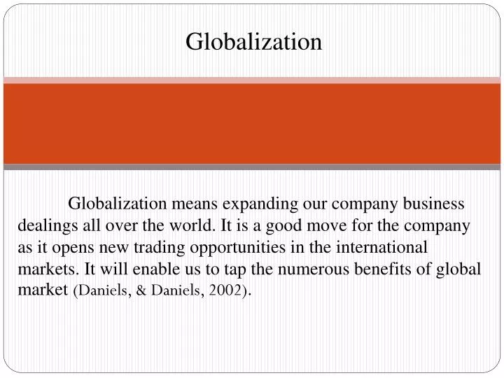 PPT - Globalization PowerPoint Presentation, free download - ID:1680630