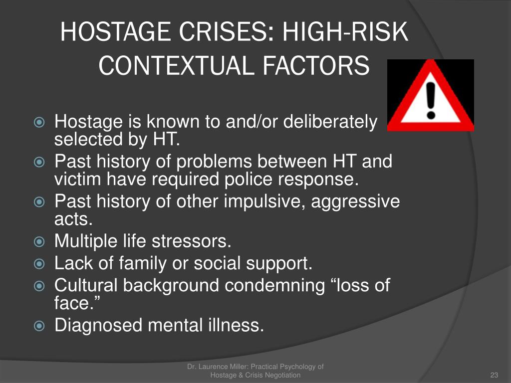 PPT - PRACTICAL PSYCHOLOGY OF HOSTAGE AND CRISIS NEGOTIATION laurence ...