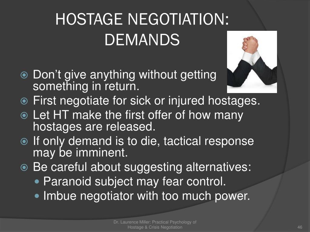PPT - PRACTICAL PSYCHOLOGY OF HOSTAGE AND CRISIS NEGOTIATION laurence ...